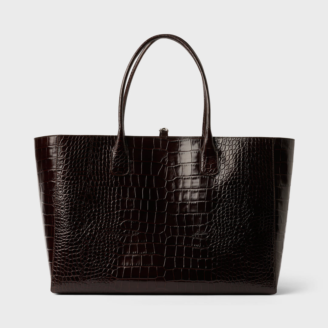 Croco Cabas Bag | Oversized Everyday Tote | Croco Pattern – Singular ...