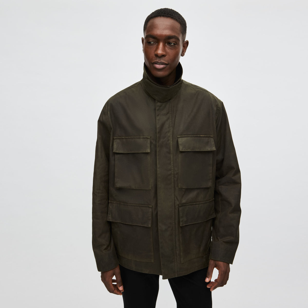 Men’s Waxed Cotton Jacket | Durable Style | Expertly Crafted