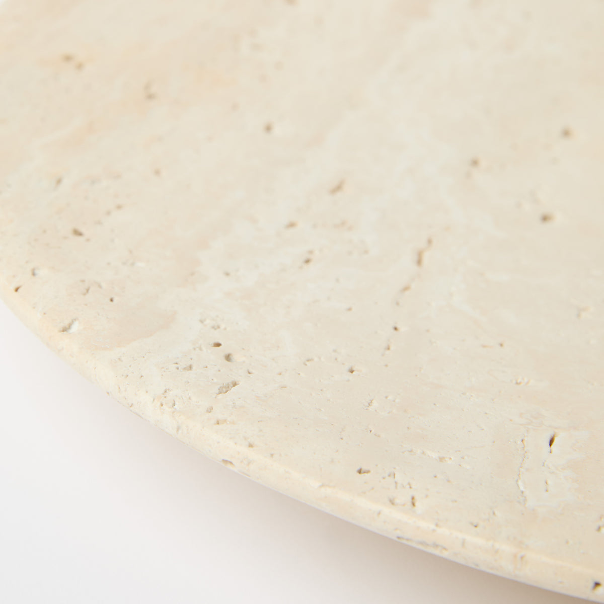 Travertine Plate | Natural Limestone | Timeless Craft