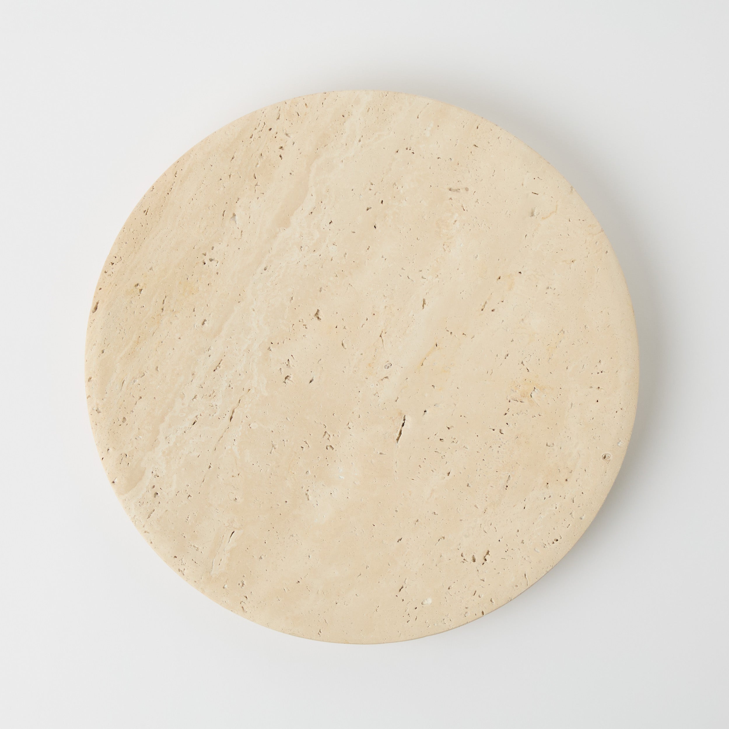 Travertine Plate | Natural Limestone | Timeless Craft – Singular Society