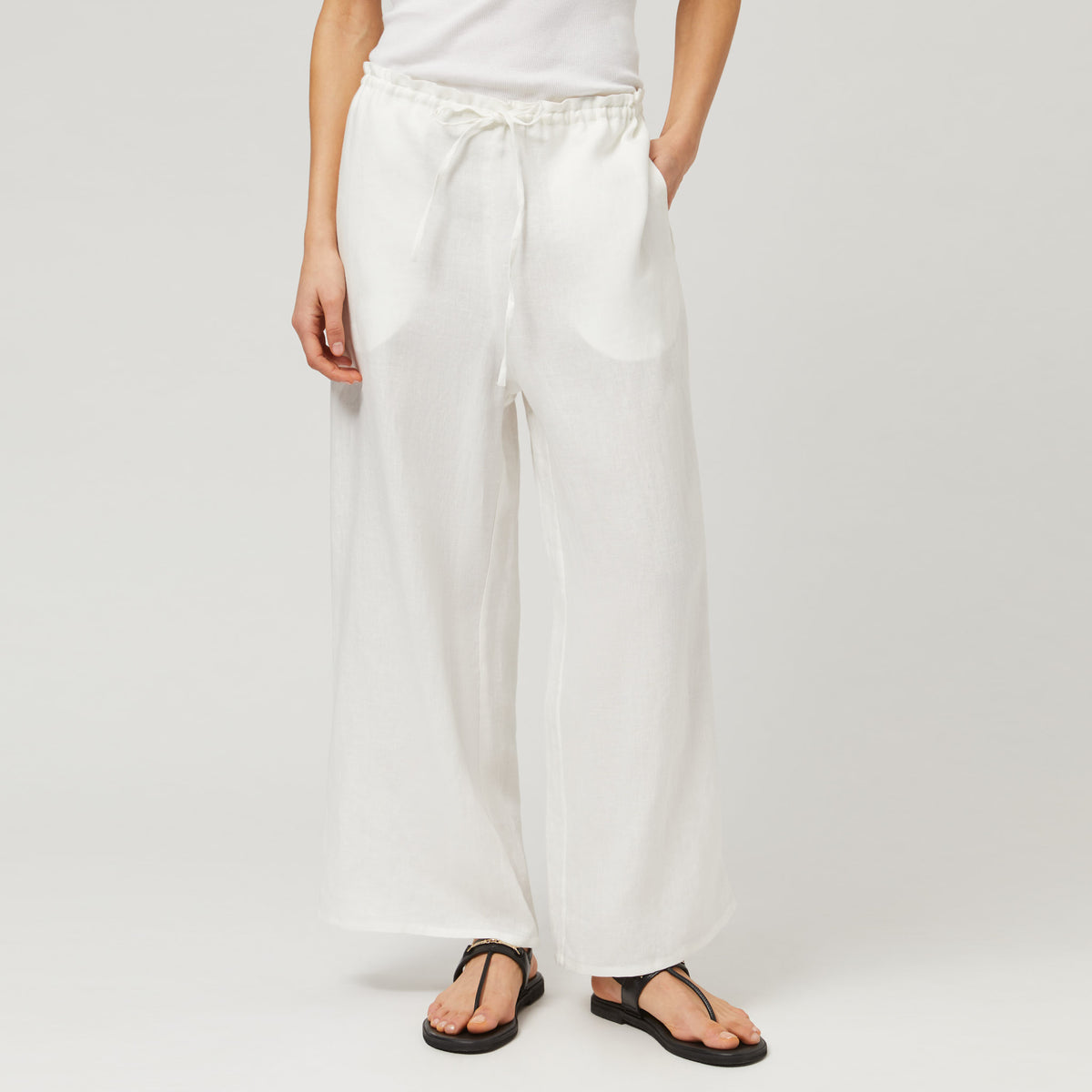 Women's Linen Drawstring Trousers – Singular Society